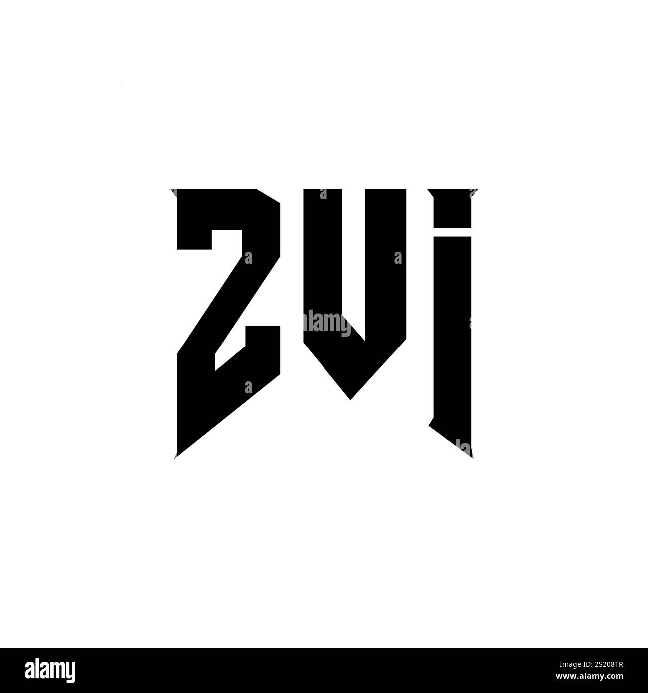 ZVI letter logo design for technology company. ZVI logo design black ...