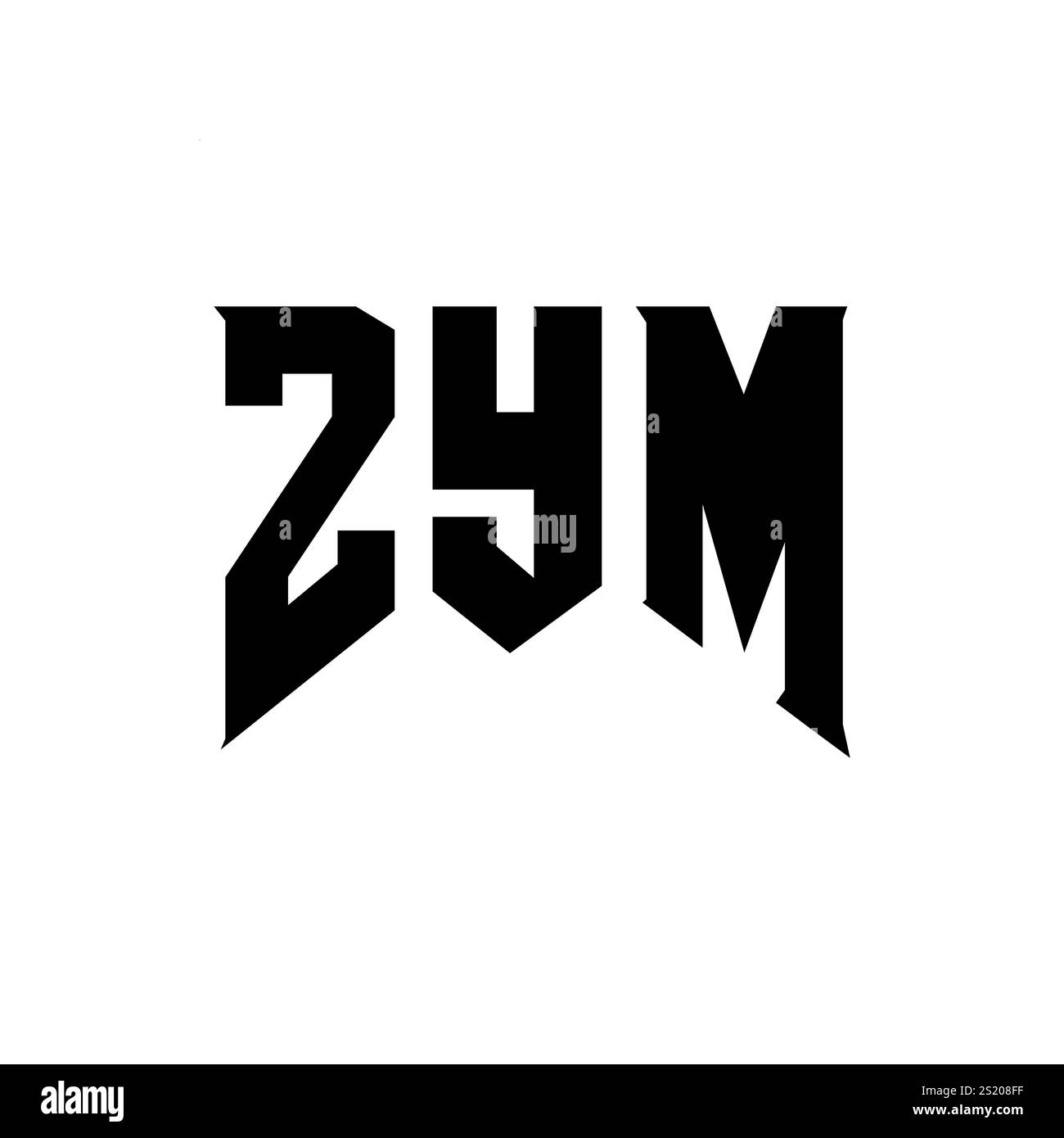 Zym logo design hi-res stock photography and images - Alamy
