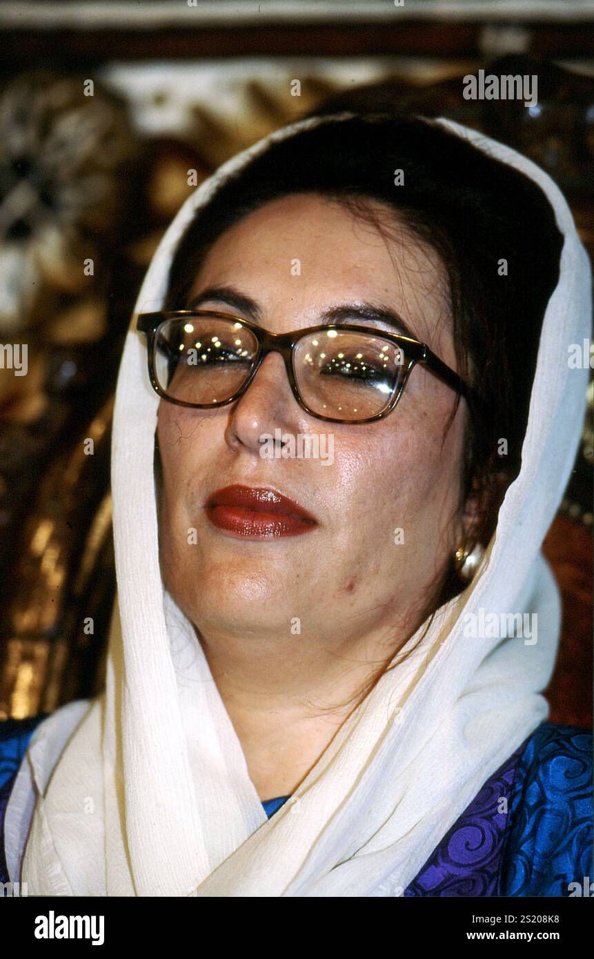 KARACHI- PAKISTAN/JANUARY 1998/ Pakistans former and late female prime ...