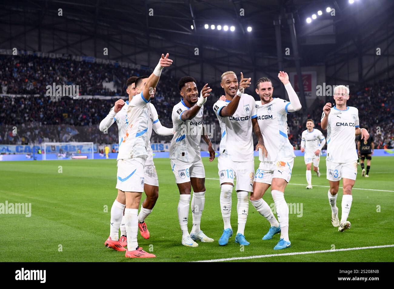 Marseille, France. 05th Jan, 2025. 62 Amir MURILLO (om) - 13 Derek ...