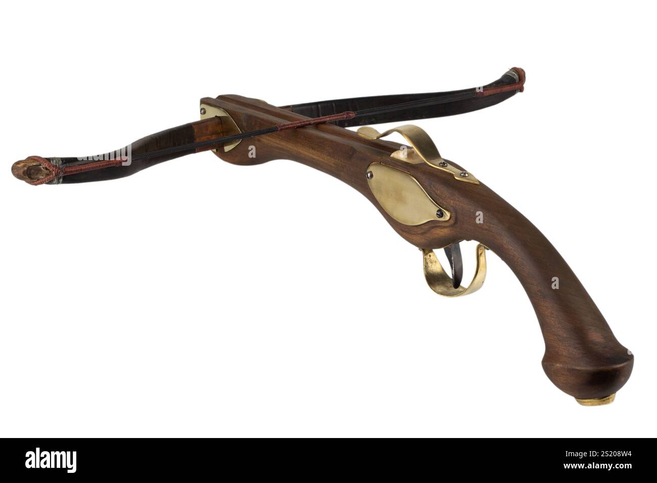 Vintage small crossbow isolated on white background Stock Photo - Alamy