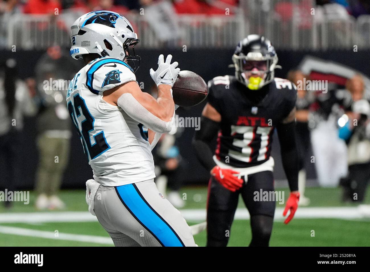Carolina Panthers tight end Tommy Tremble catchers a touchdown pass ...