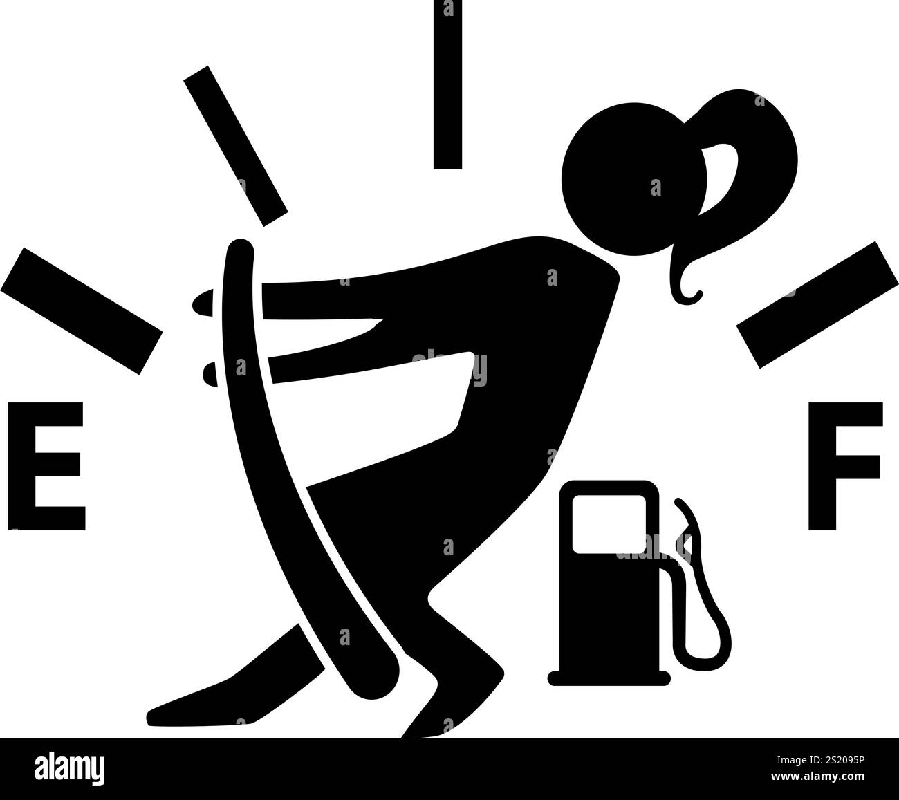 Gas Tank Decal Female Digital EPS Vector File | High-Quality Automotive ...