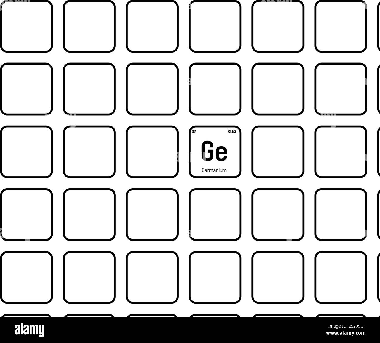 Gadolinium, Gd, periodic table element with name, symbol, atomic number ...