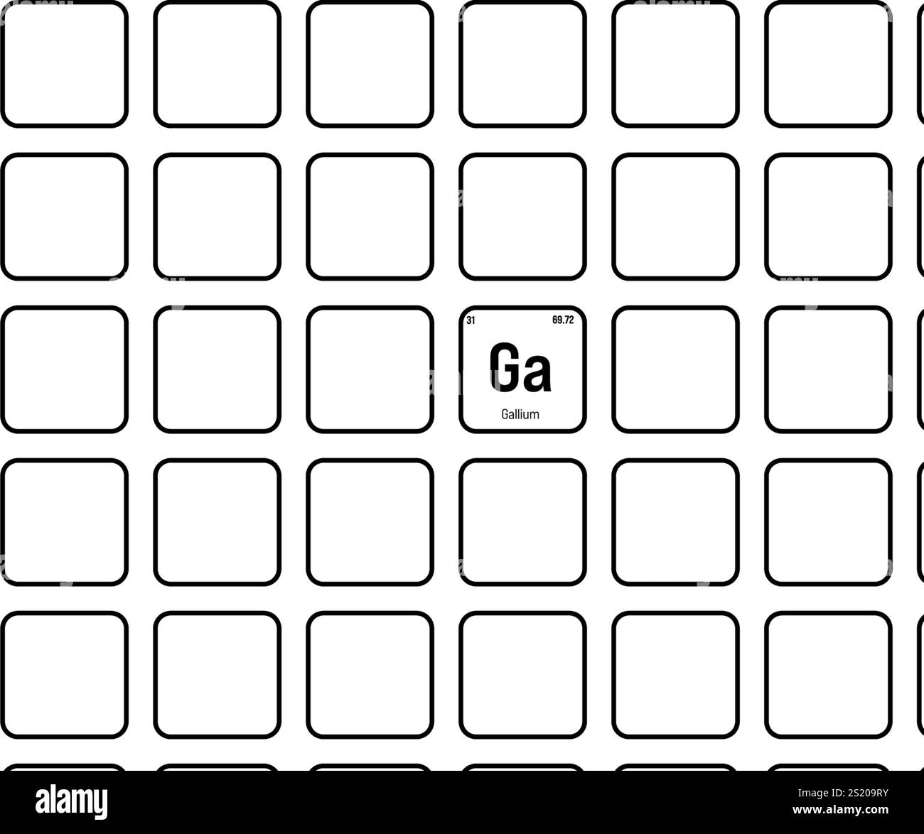 Francium, Fr, periodic table element with name, symbol, atomic number ...