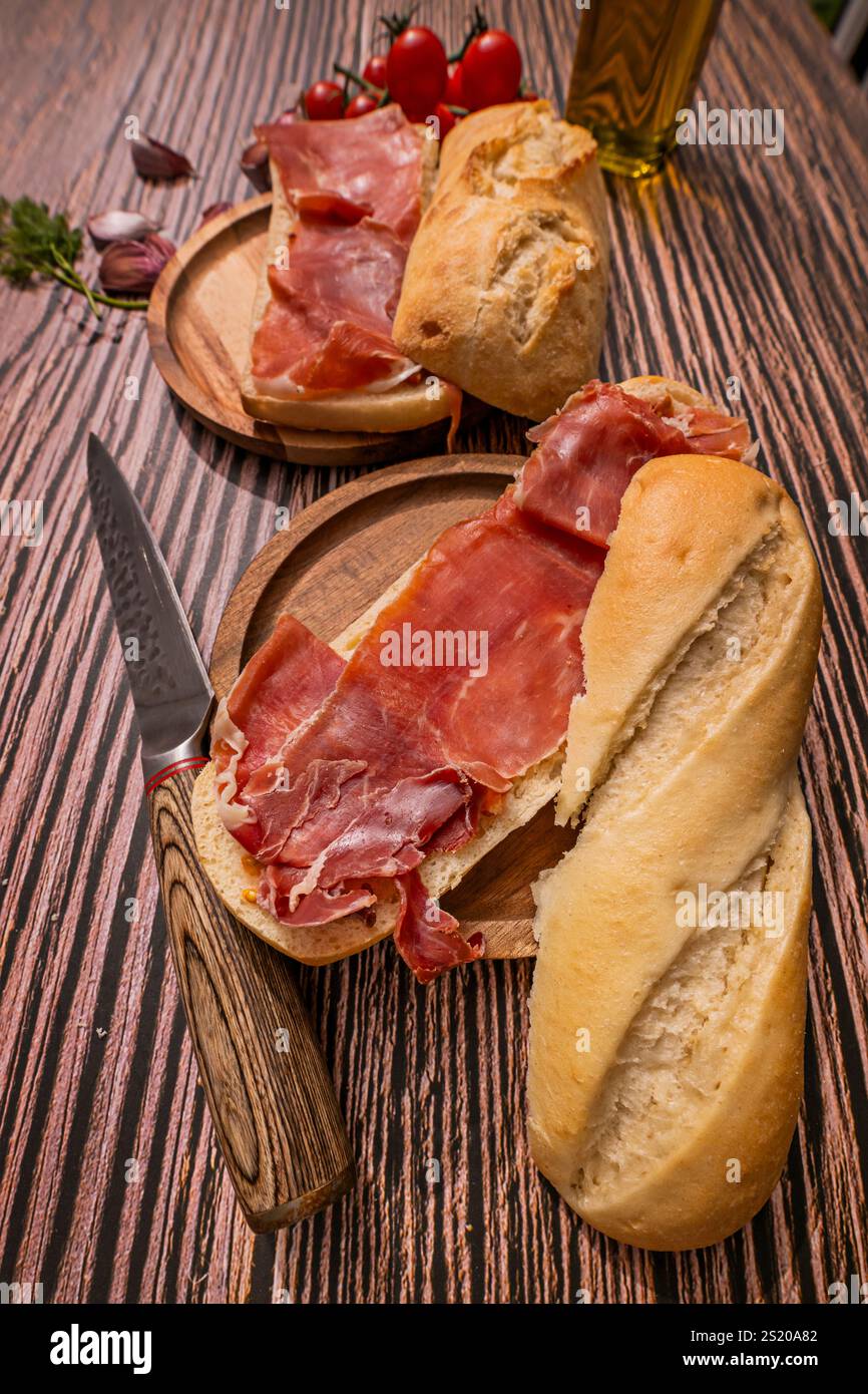 Jamón Serrano is a more common and accessible variety of Spanish ham ...
