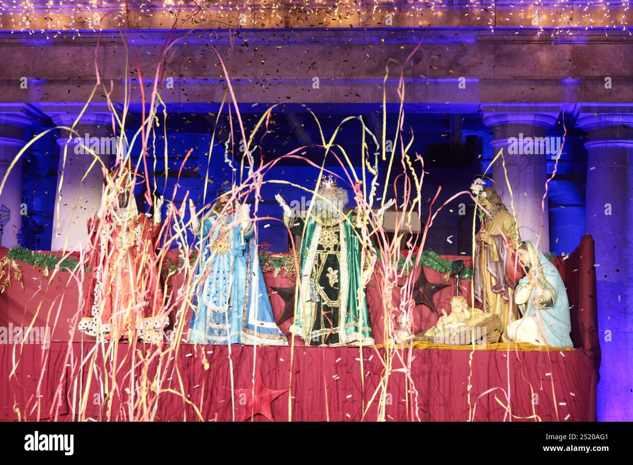 Valencia, Spain, January 5th, 2024. The Cabalgata de Reyes (Three Kings ...
