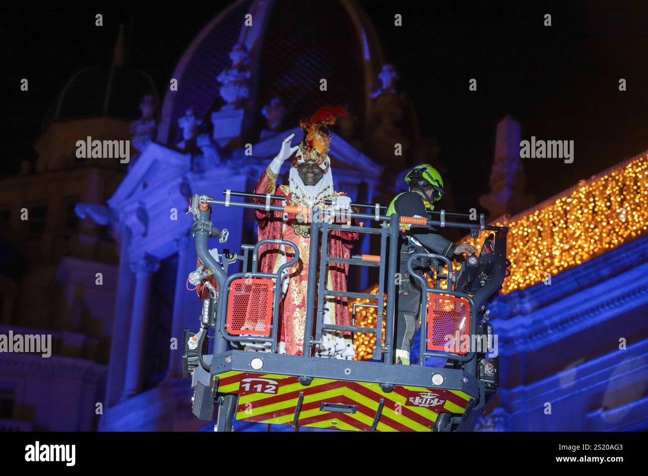 Valencia, Spain, January 5th, 2024. The Cabalgata de Reyes (Three Kings ...