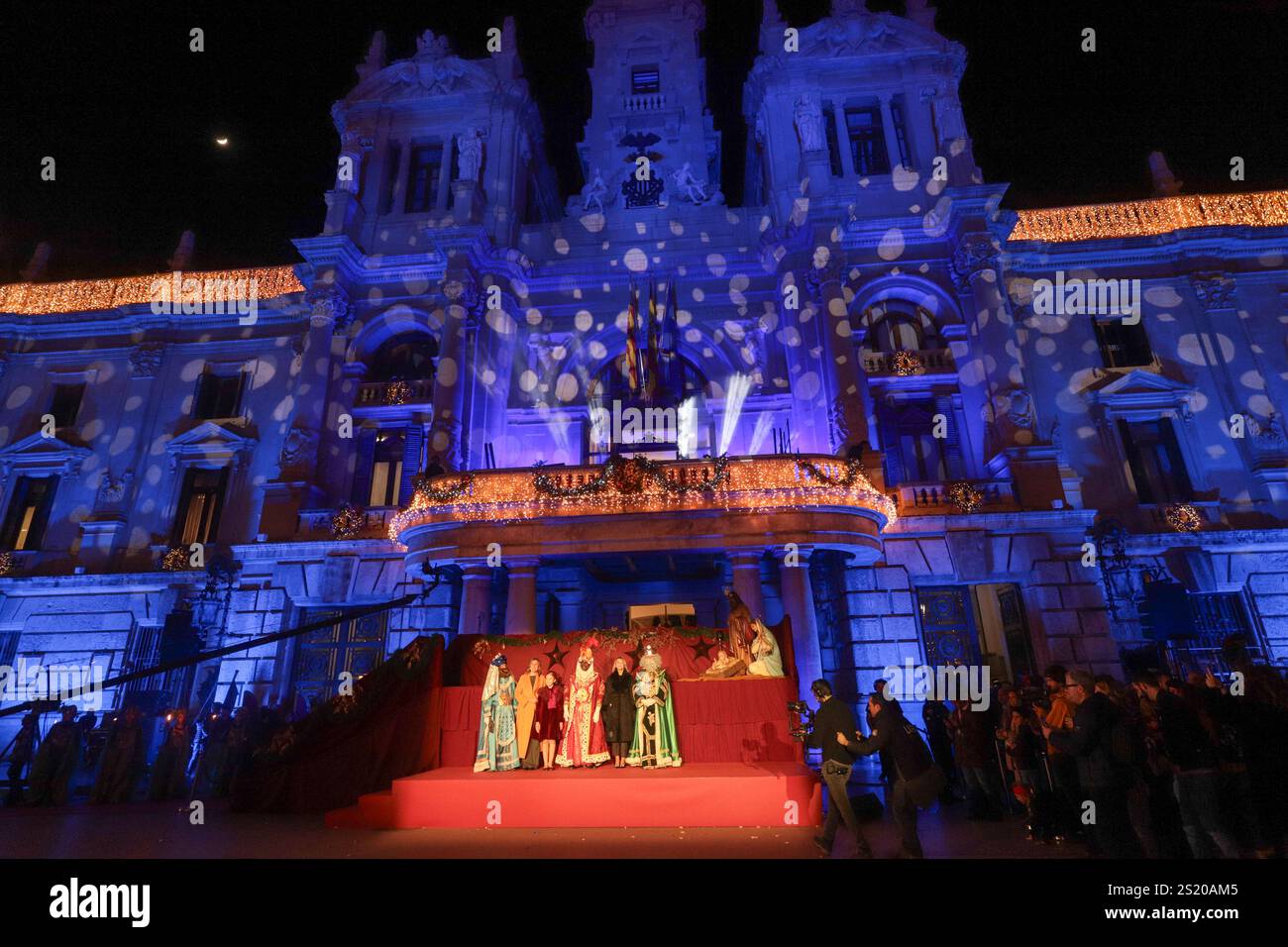 Valencia, Spain, January 5th, 2024. The Cabalgata de Reyes (Three Kings ...