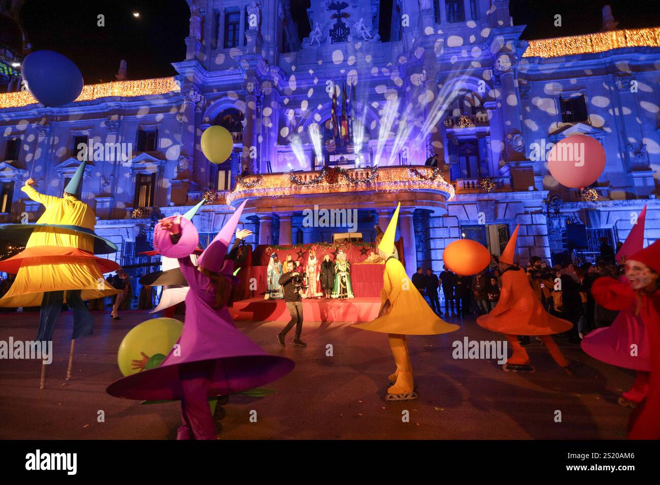 Valencia, Spain, January 5th, 2024. The Cabalgata de Reyes (Three Kings ...