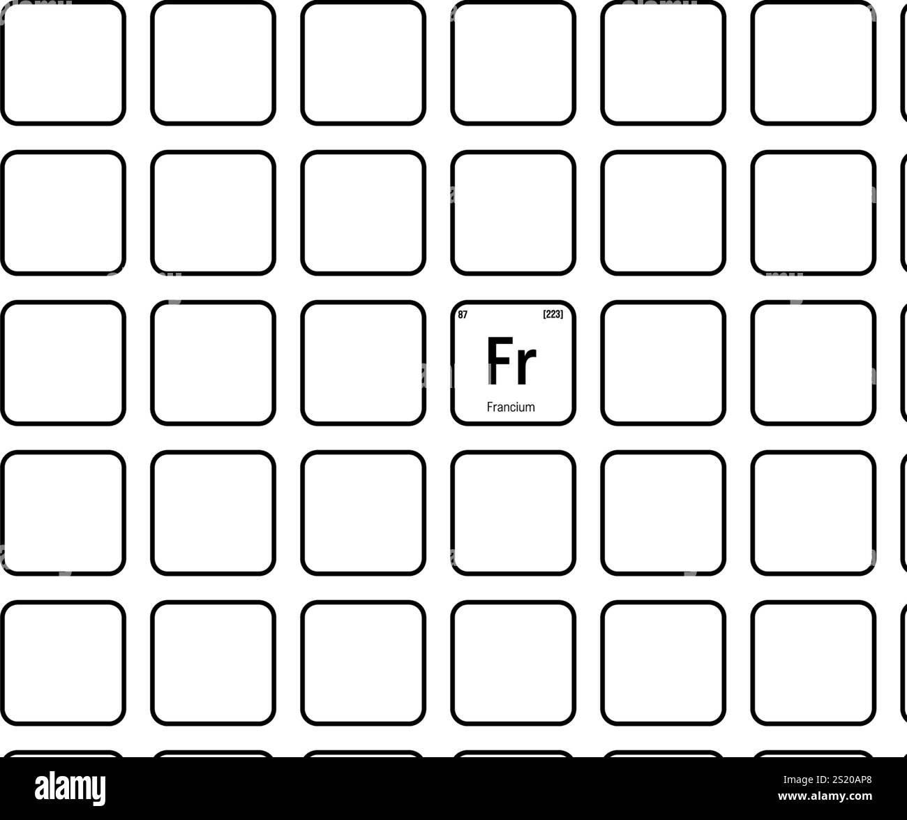 Flerovium, Fl, periodic table element with name, symbol, atomic number ...