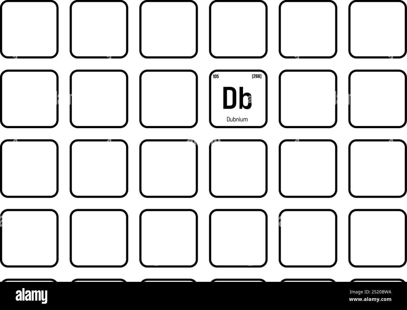 Curium, Cm, periodic table element with name, symbol, atomic number and ...