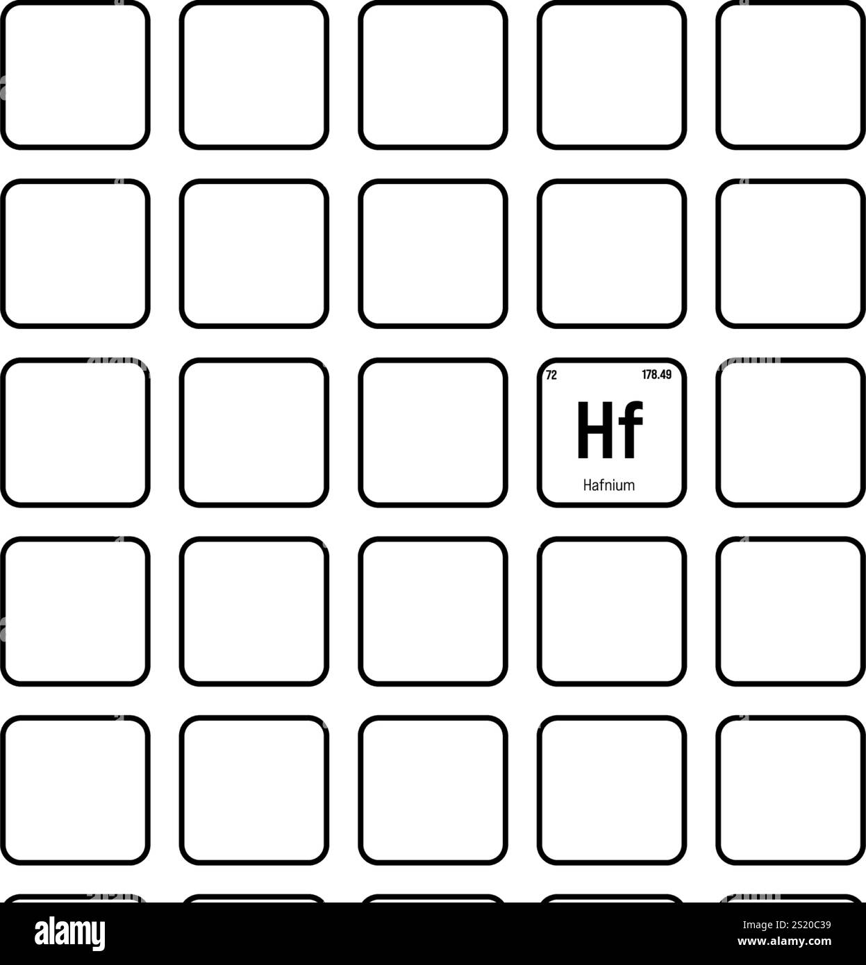 Germanium, Ge, periodic table element with name, symbol, atomic number ...