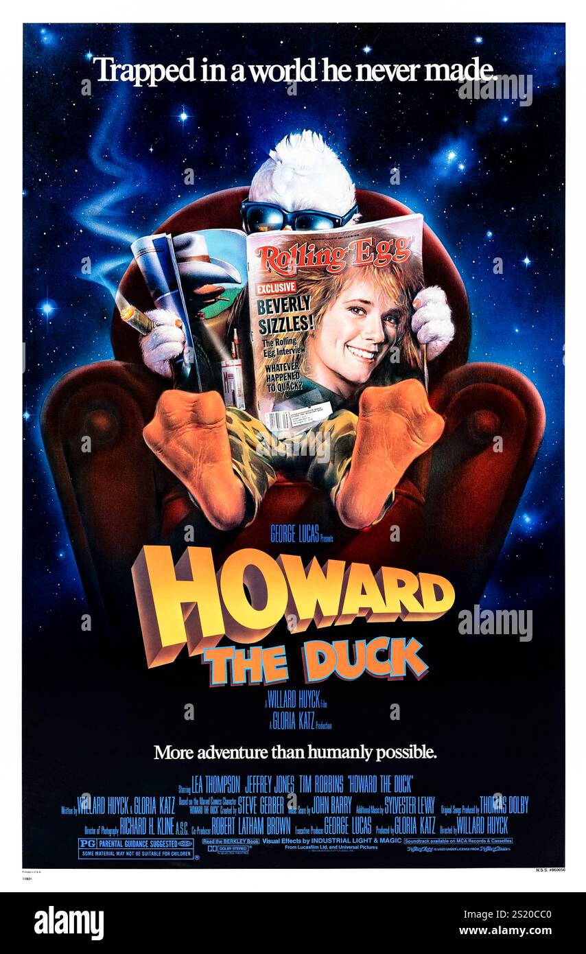 Caption: Howard the Duck (1986) directed by Willard Huyck and starring ...
