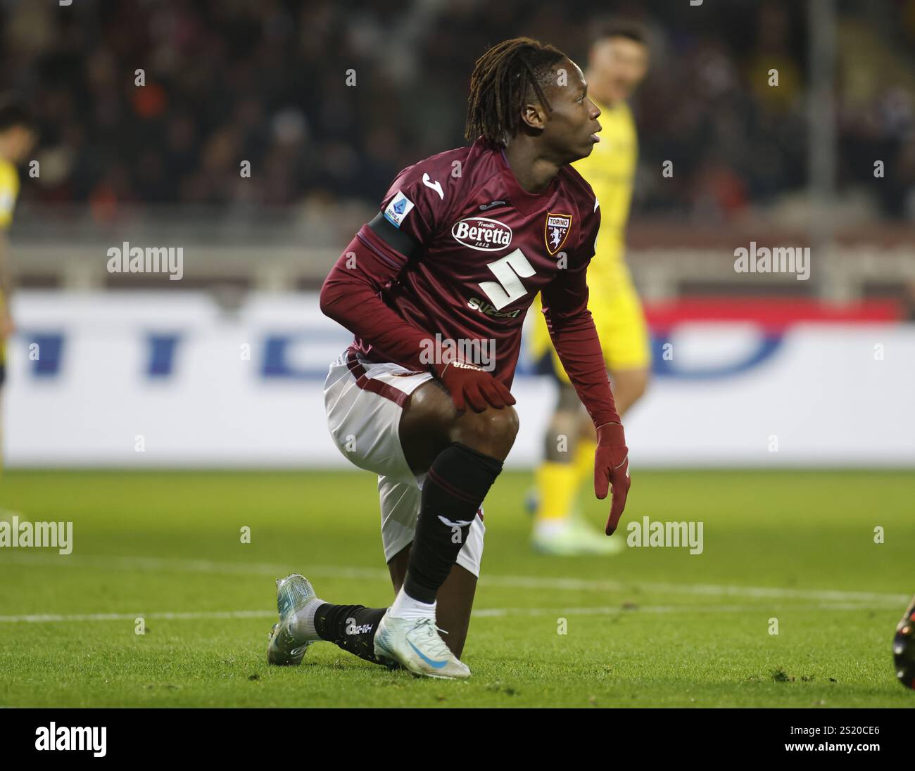 Turin, Italy. 05th Jan, 2025. Alieu Njie of Torino FC during the ...