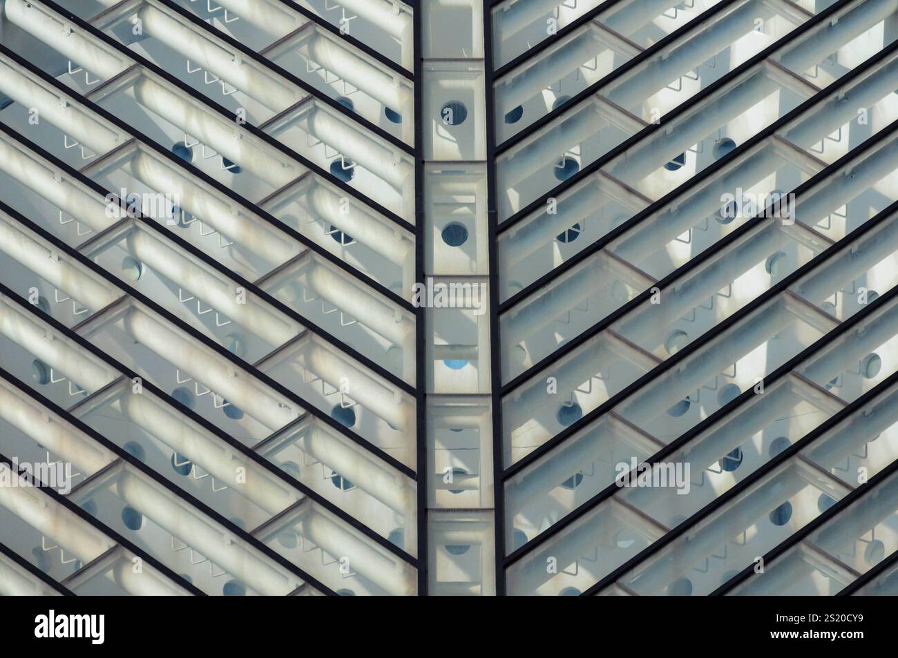 Geometric design with intersecting diagonal lines and shadows Stock ...