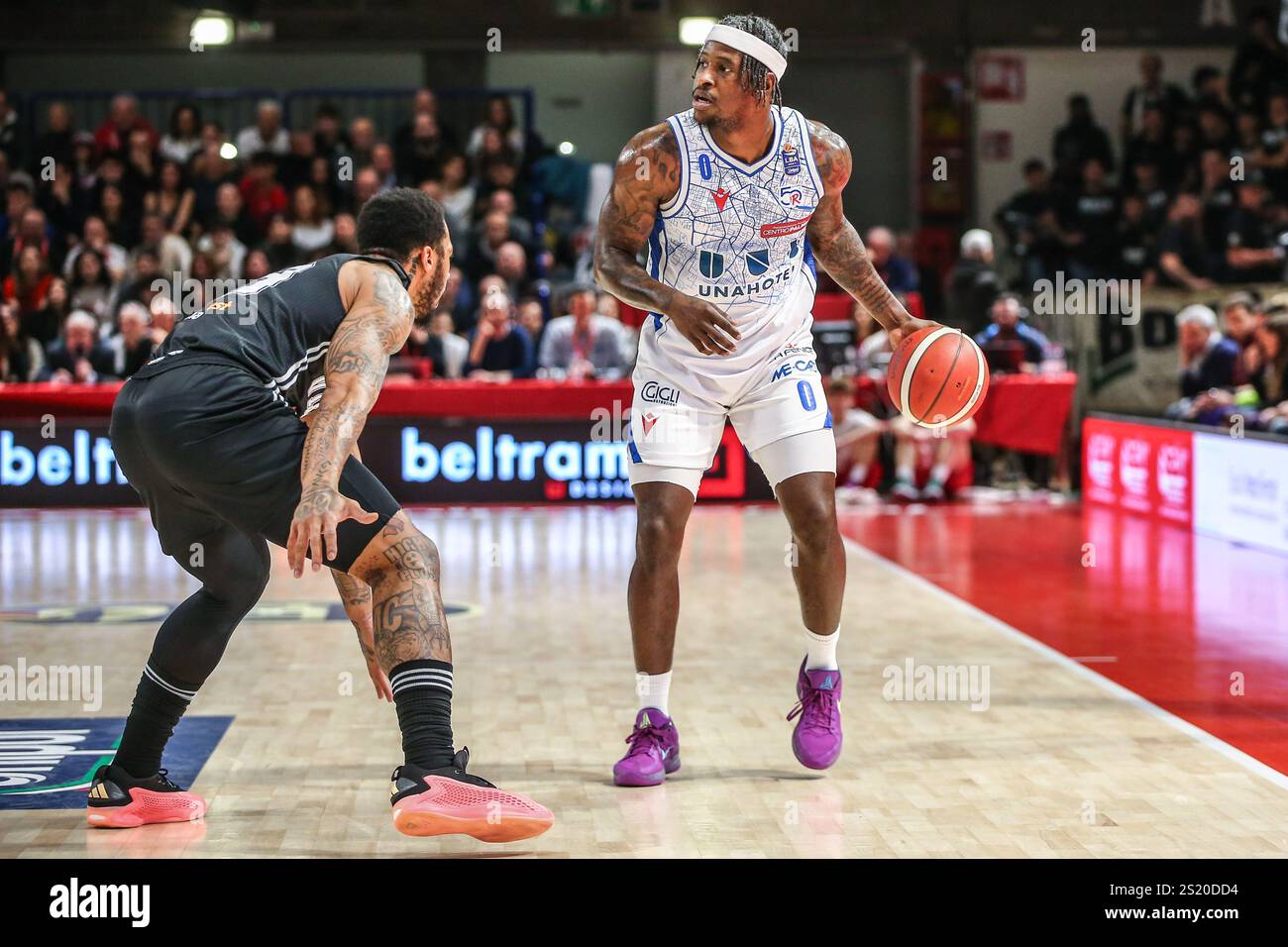 Jaylen Barford (Unahotels Reggio Emilia) during Unahotels Reggio Emilia ...