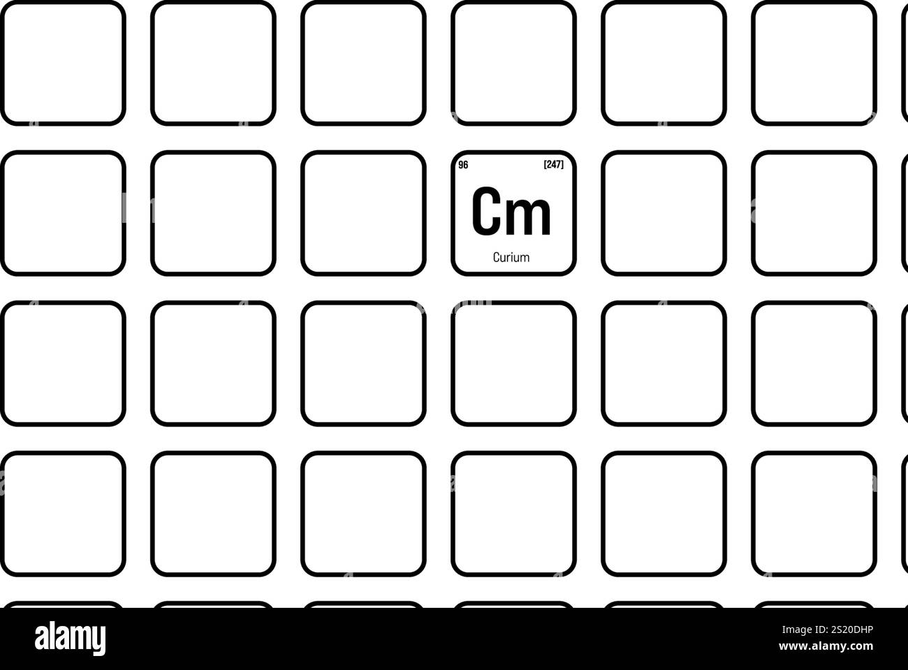 Copernicium, Cn, periodic table element with name, symbol, atomic ...