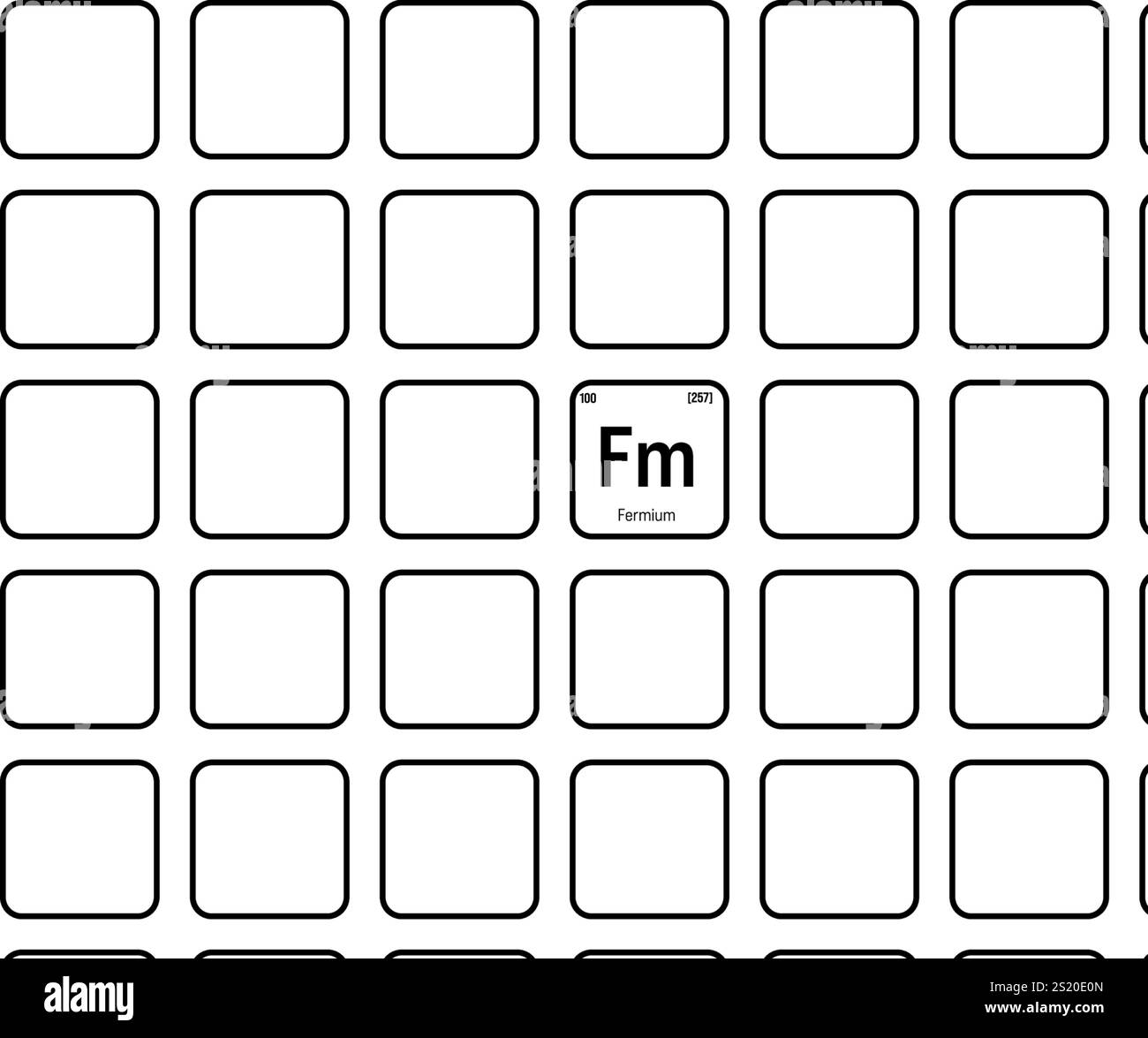 Erbium, Er, periodic table element with name, symbol, atomic number and ...