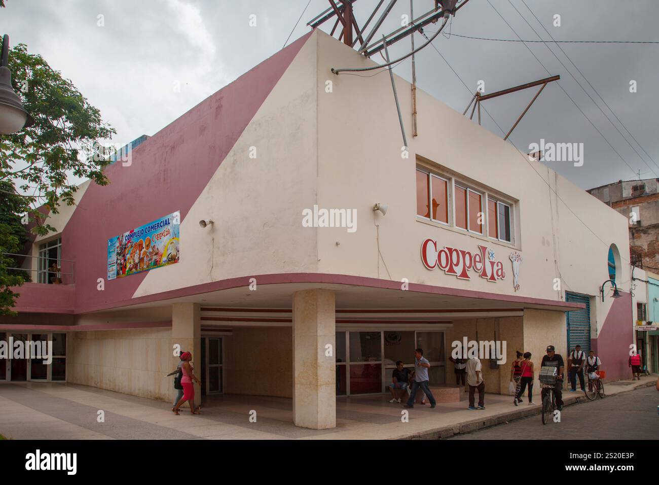 The famous Coppelia Ice Cream Parlor shop in downtown Camaguey, Cuba ...