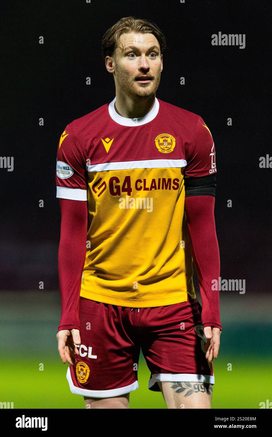 Motherwell, Scotland. 05 January 2025. Callum Slattery (8 - Motherwell ...