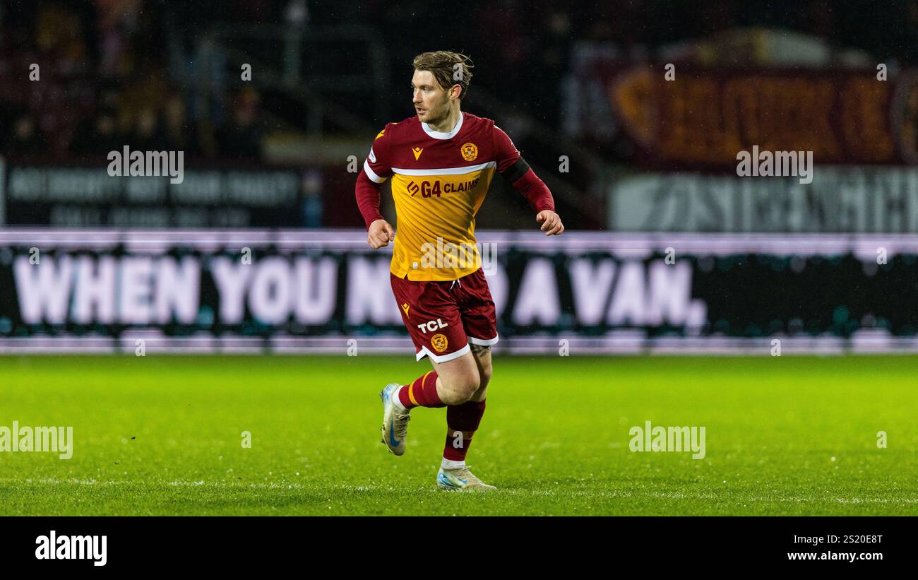 Motherwell, Scotland. 05 January 2025. Callum Slattery (8 - Motherwell ...