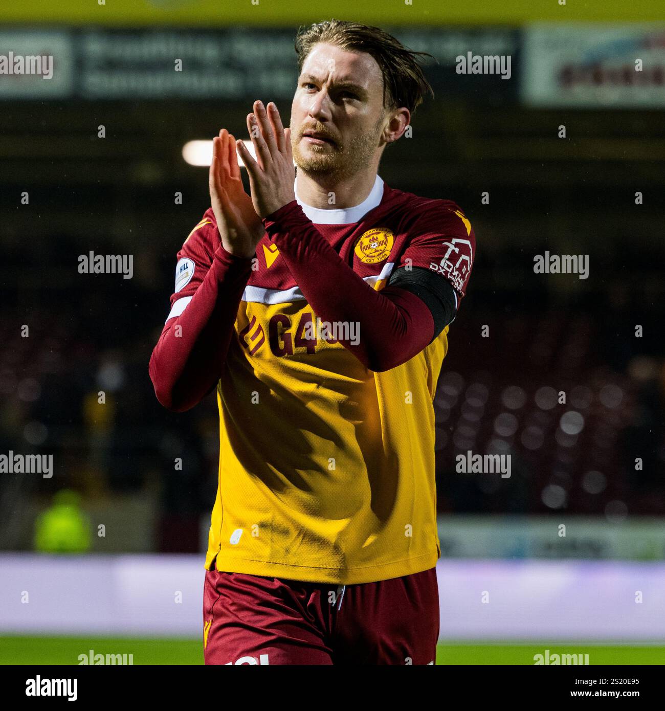 Motherwell, Scotland. 05 January 2025. Callum Slattery (8 - Motherwell ...
