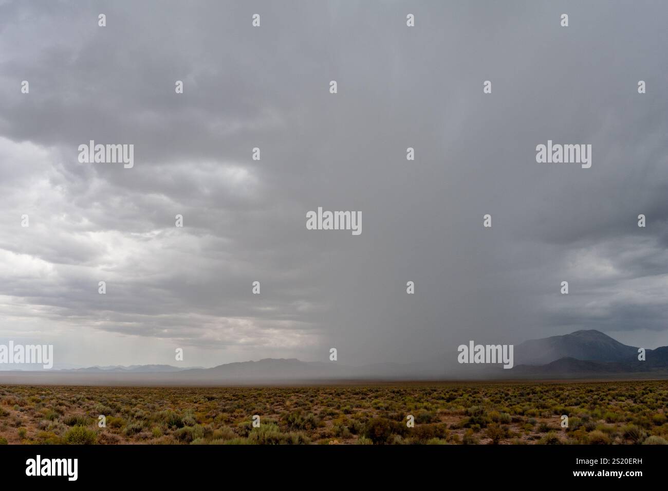 Dramatic desert scenery on the Extraterrestrial Highway near Area 51 ...
