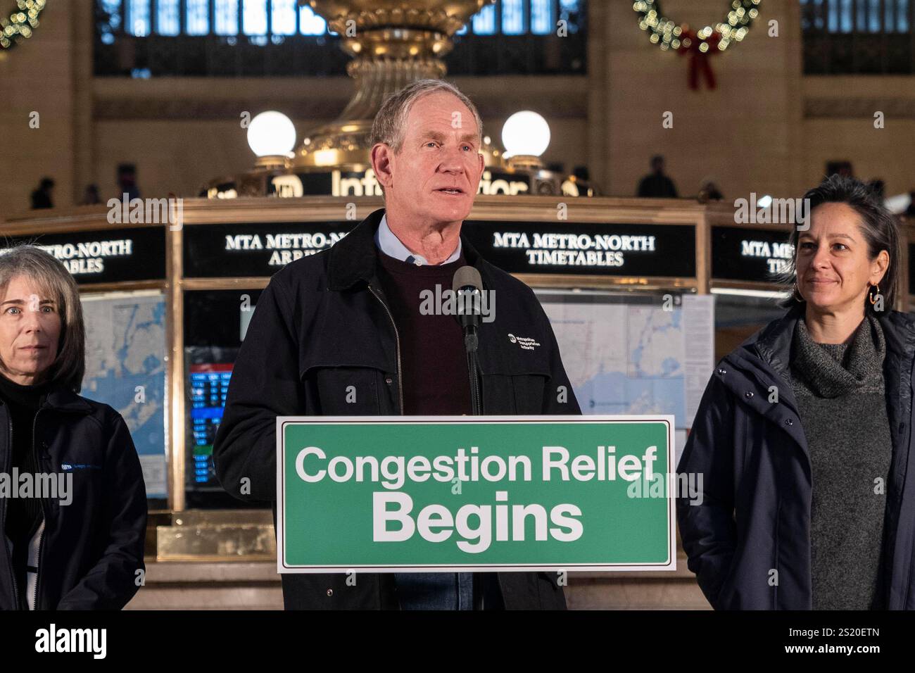 New York, New York, USA. 5th Jan, 2025. MTA Chair and CEO Janno Lieber ...