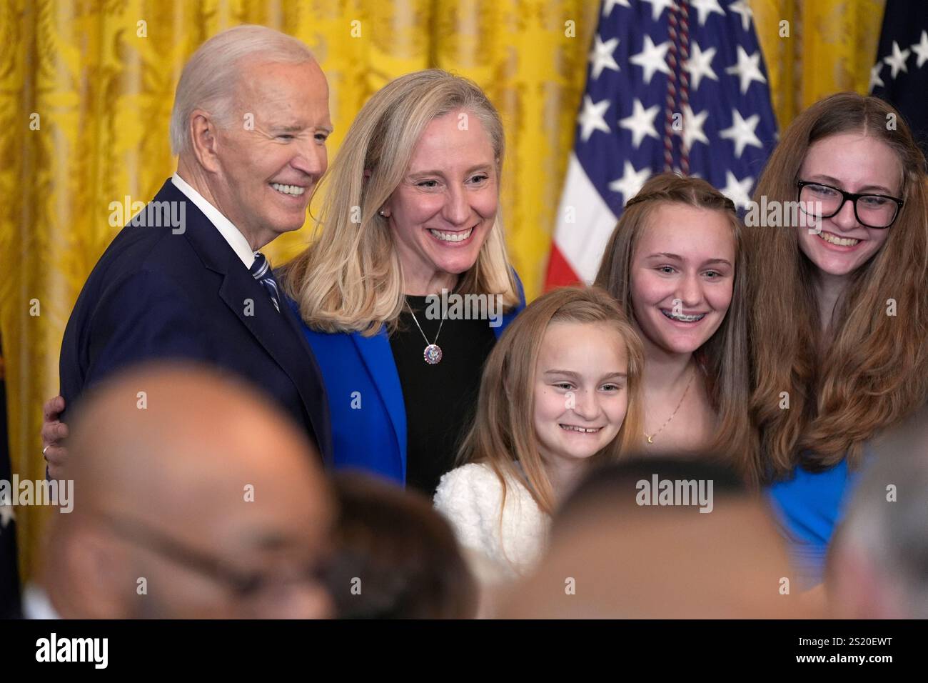 President Joe Biden, from left, poses for a photo with former Rep ...