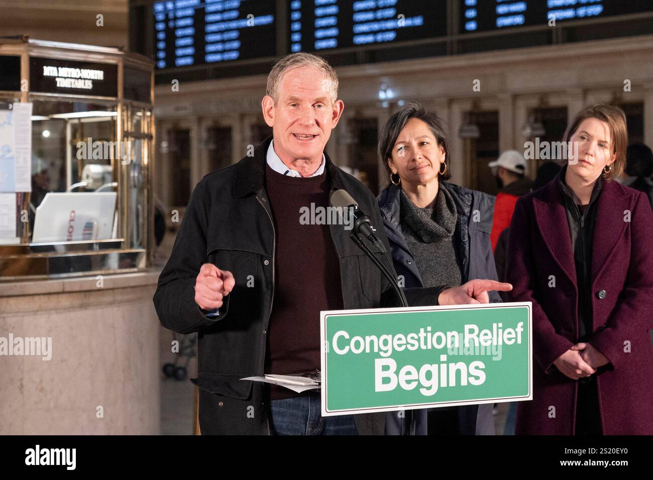 New York, New York, USA. 5th Jan, 2025. MTA Chair and CEO Janno Lieber ...