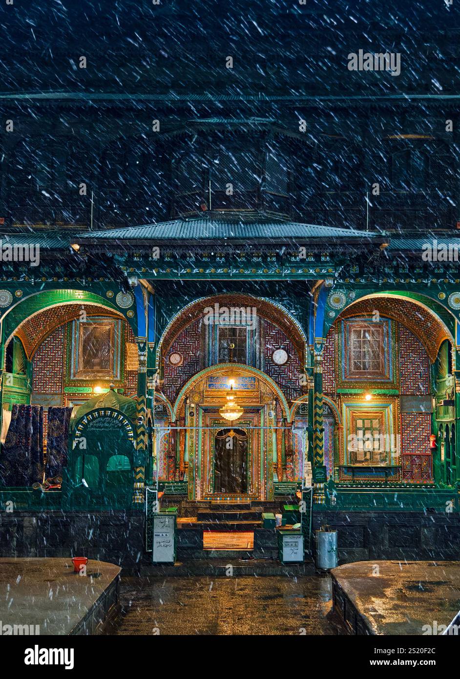 Srinagar, India. 05th Jan, 2025. A view of Khankah-e-Moula Shrine ...