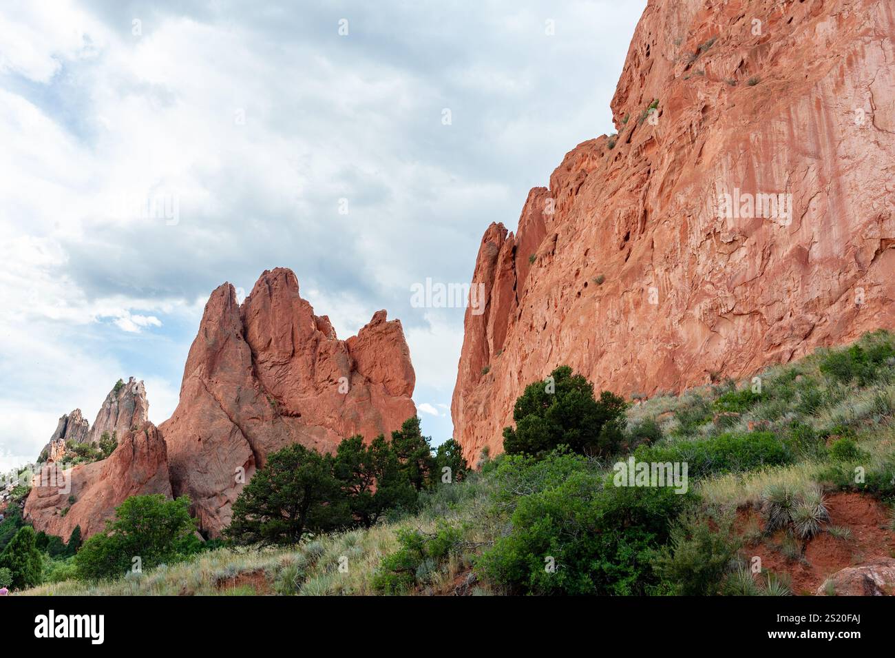 Rock formations in Garden of the Gods, Colorado Springs, Colorado, USA ...