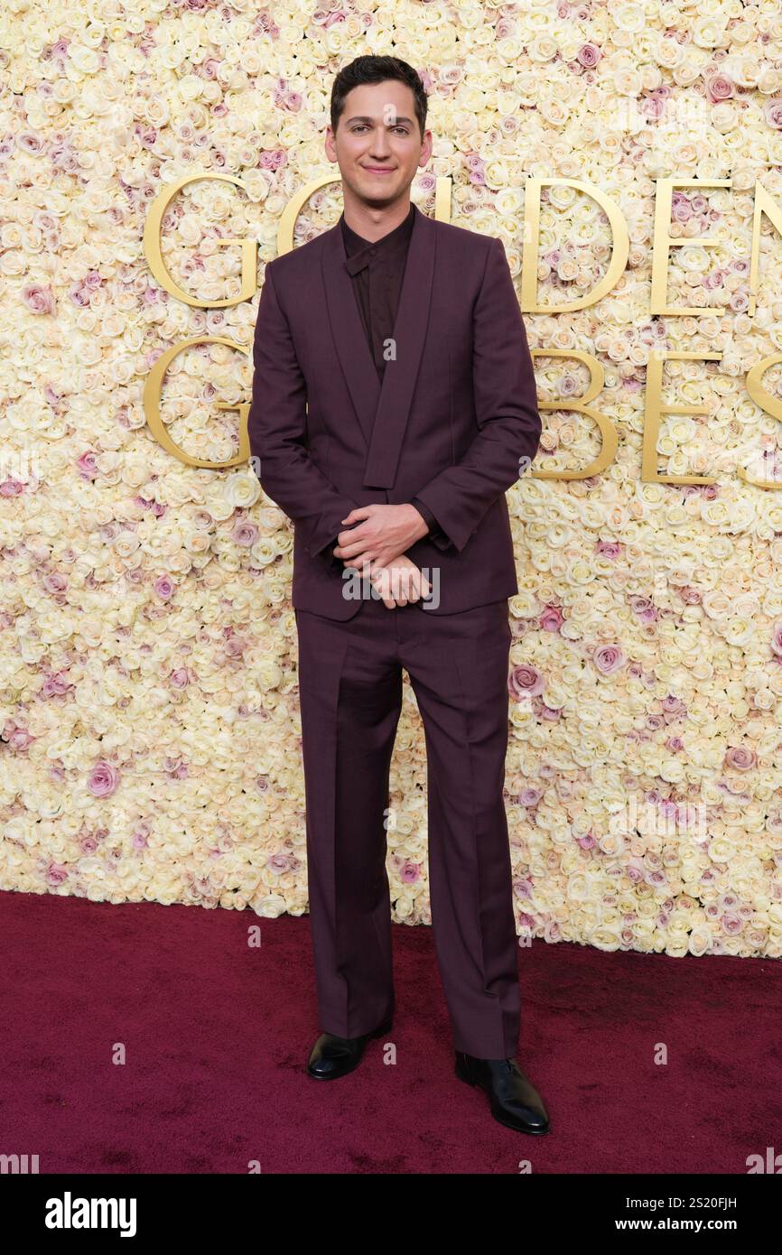 Matt Friend arrives at the 82nd Golden Globes on Sunday, Jan. 5, 2025 ...