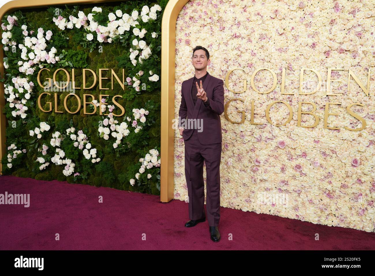 Matt Friend arrives at the 82nd Golden Globes on Sunday, Jan. 5, 2025 ...