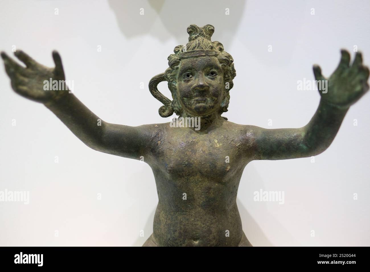 Bronze statue of the Egyptian god Horus known as Harpokrates in Greek ...