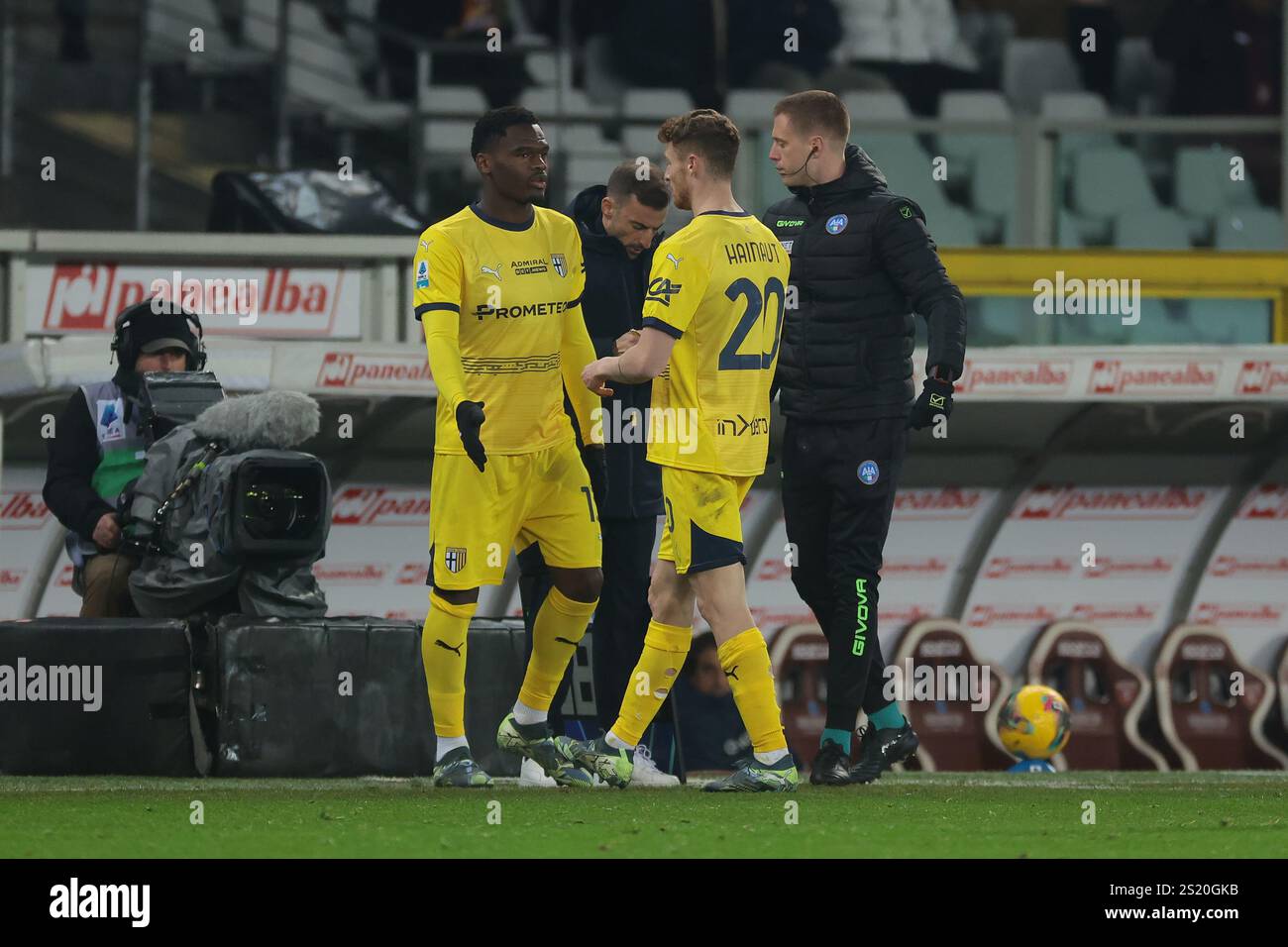 Turin, Italy. 5th Jan, 2025. Antoine Hainaut of Parma Calcio is ...