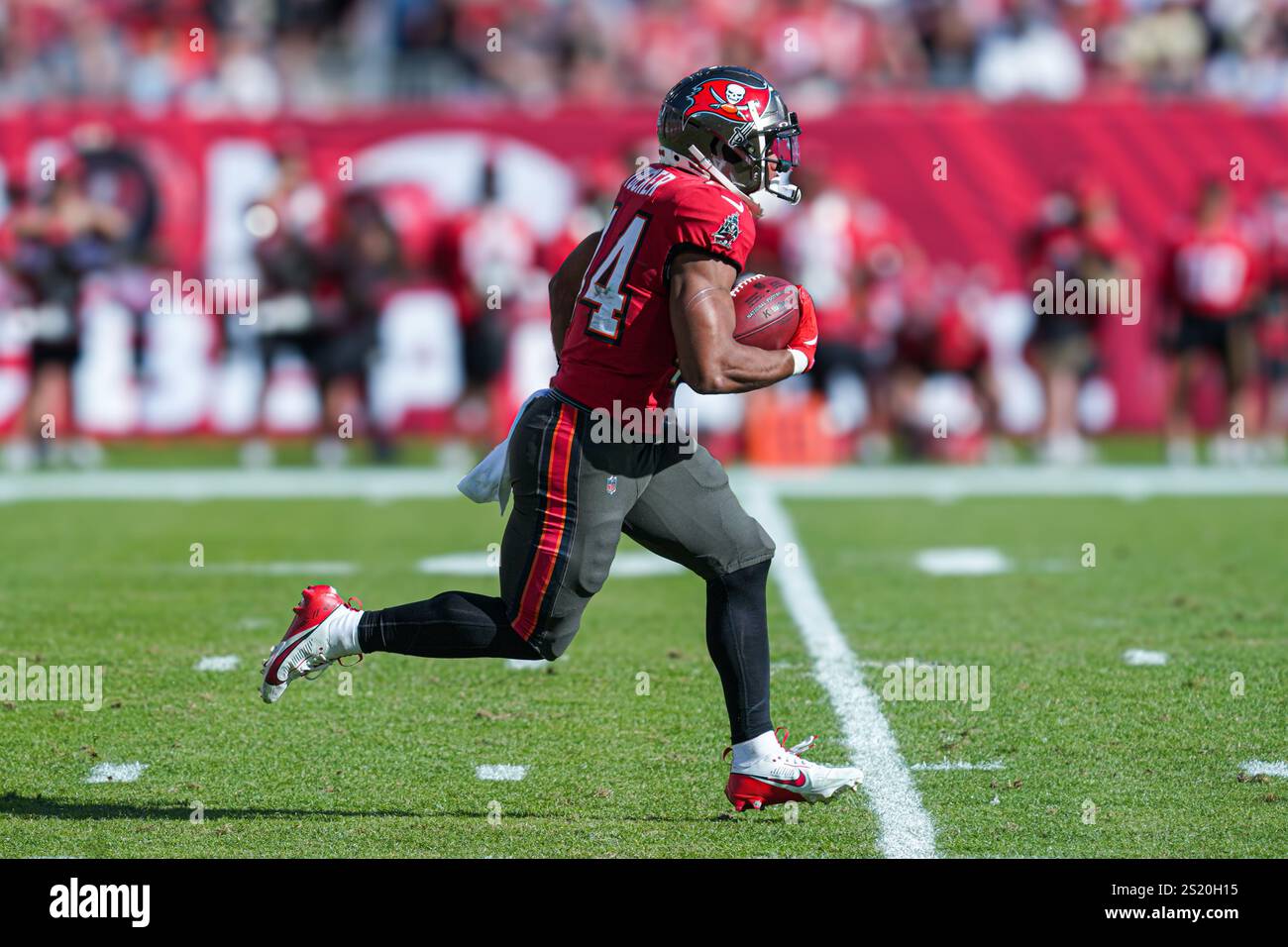 Tampa Bay, Florida, USA, January 5, 2025, Tampa Bay Buccaneers player ...