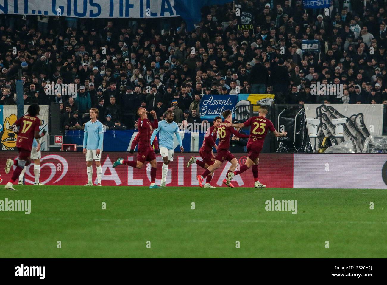 Rome, Italy. 05th Jan, 2025. Alexis Saelemaekers of AS Roma goal ...