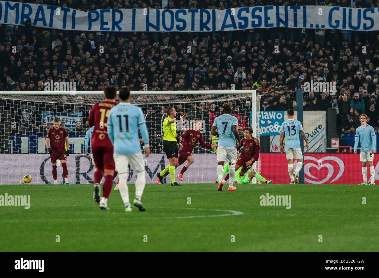 Rome, Italy. 05th Jan, 2025. Alexis Saelemaekers of AS Roma goal ...