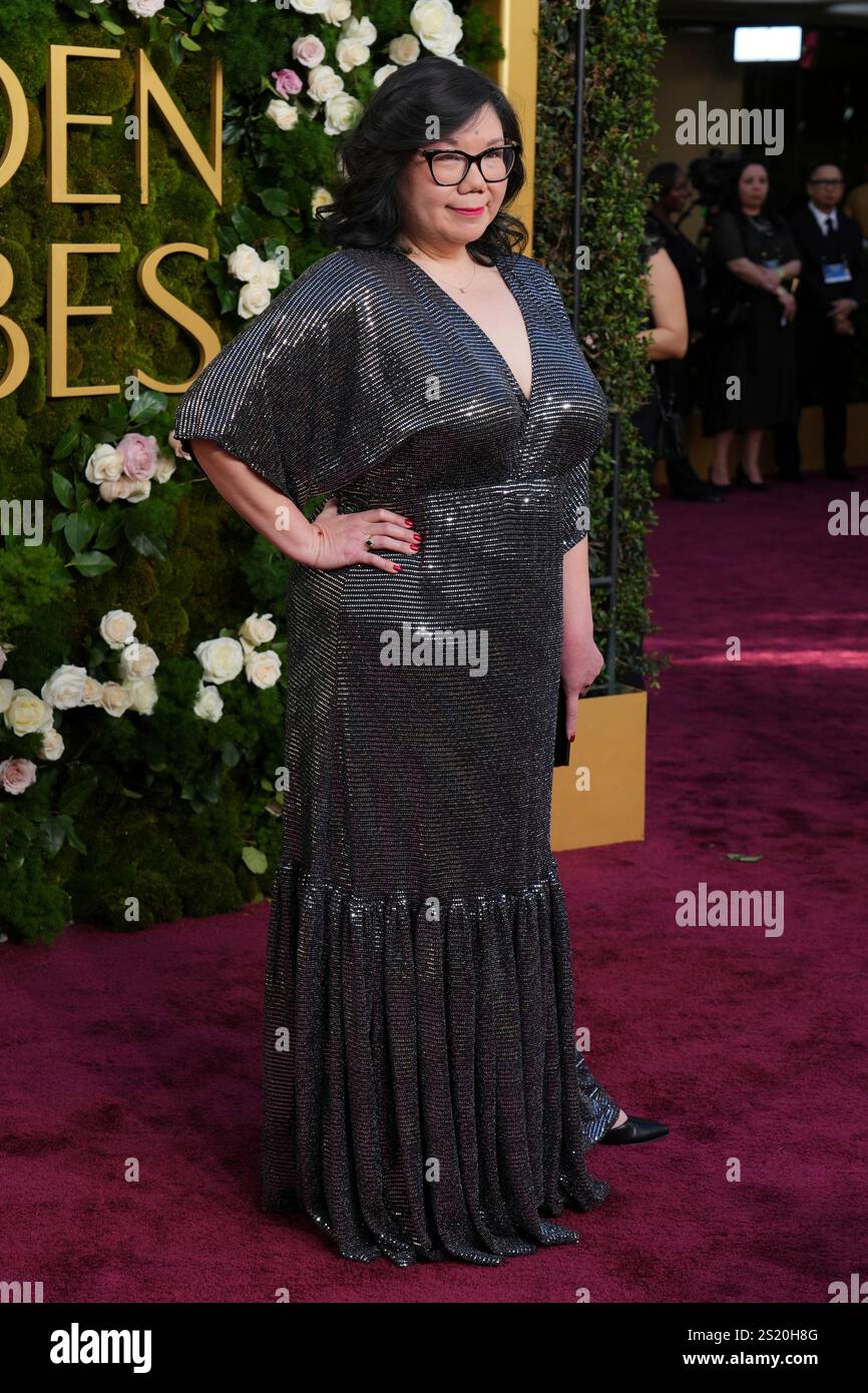 Judy Lung arrives at the 82nd Golden Globes on Sunday, Jan. 5, 2025, at ...
