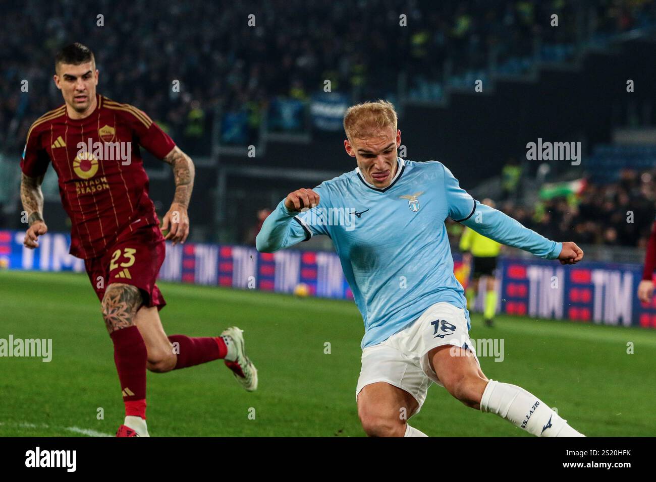 Rome, Italy. 05th Jan, 2025. Gustav Isaksen of SS Lazio during AS Roma ...
