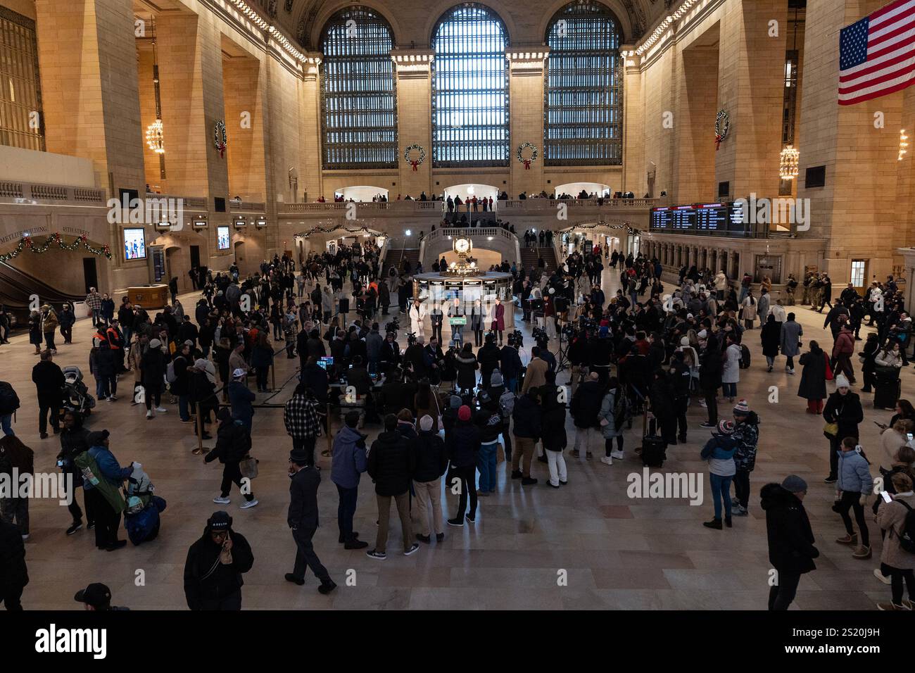 MTA Chair and CEO Janno Lieber holds a media availability following the ...