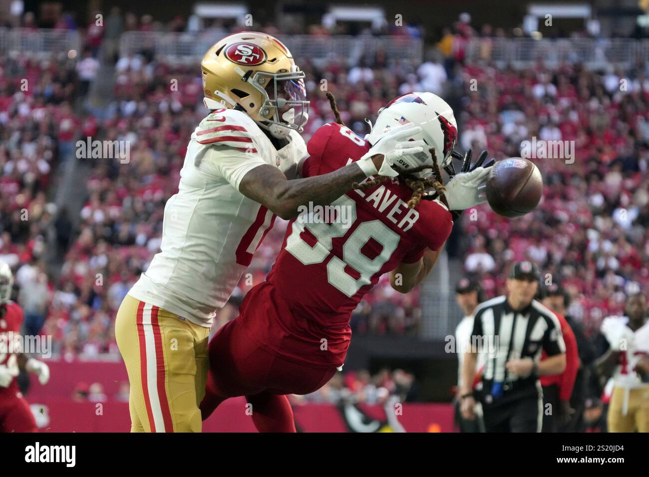 San Francisco 49ers cornerback Renardo Green (0) knocks the ball from ...