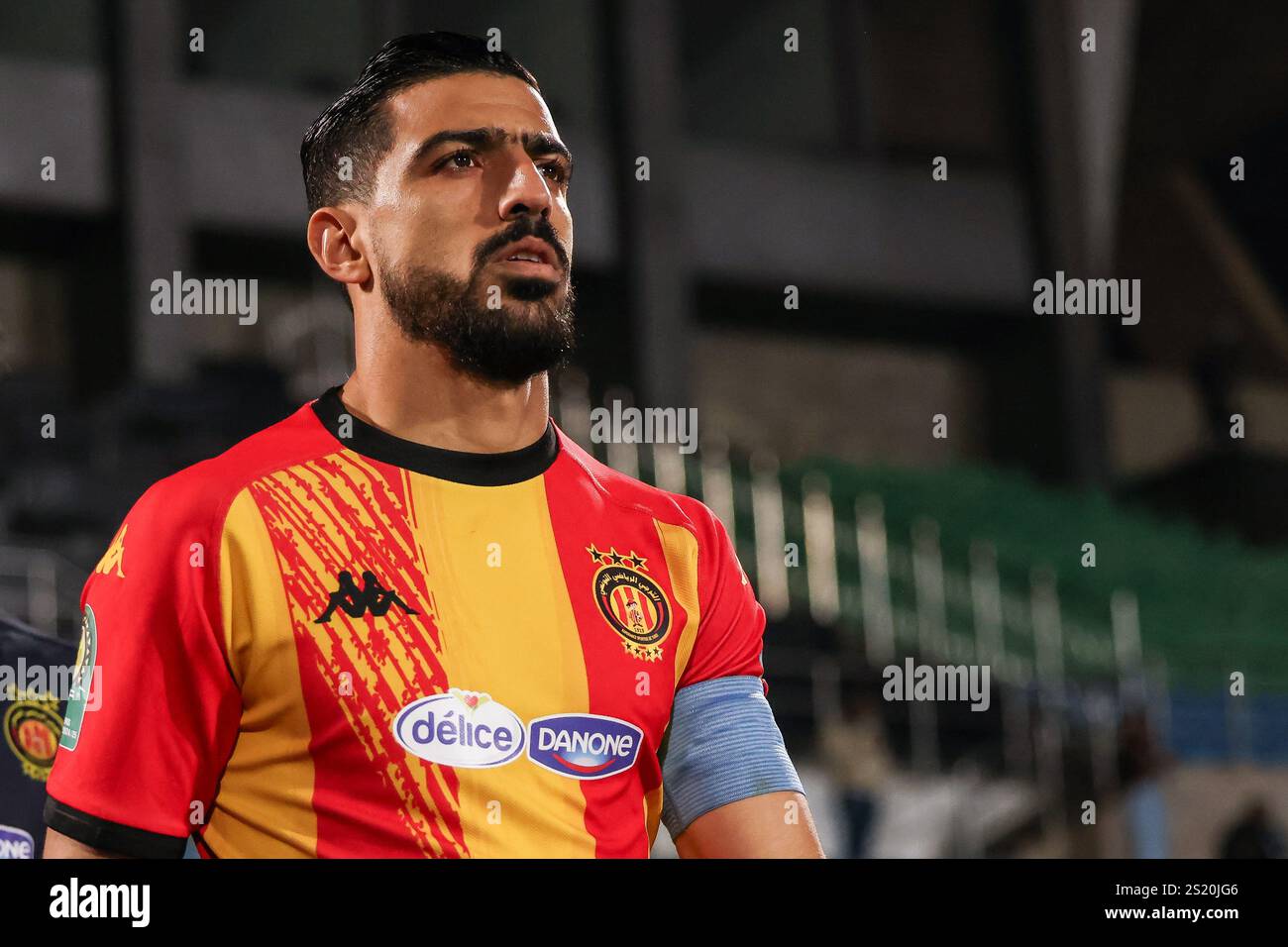 5 JANUARY 2025 - Egypt, Cairo: MOHAMED AMINE BEN HAMIDA of Esperance Tunis looks on, headshot ...