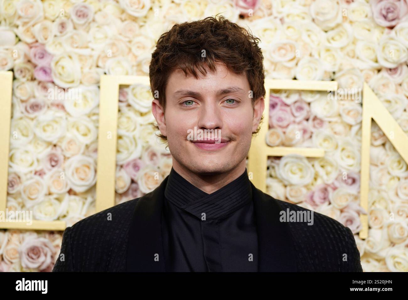 Matt Rife arrives at the 82nd Golden Globes on Sunday, Jan. 5, 2025, at ...