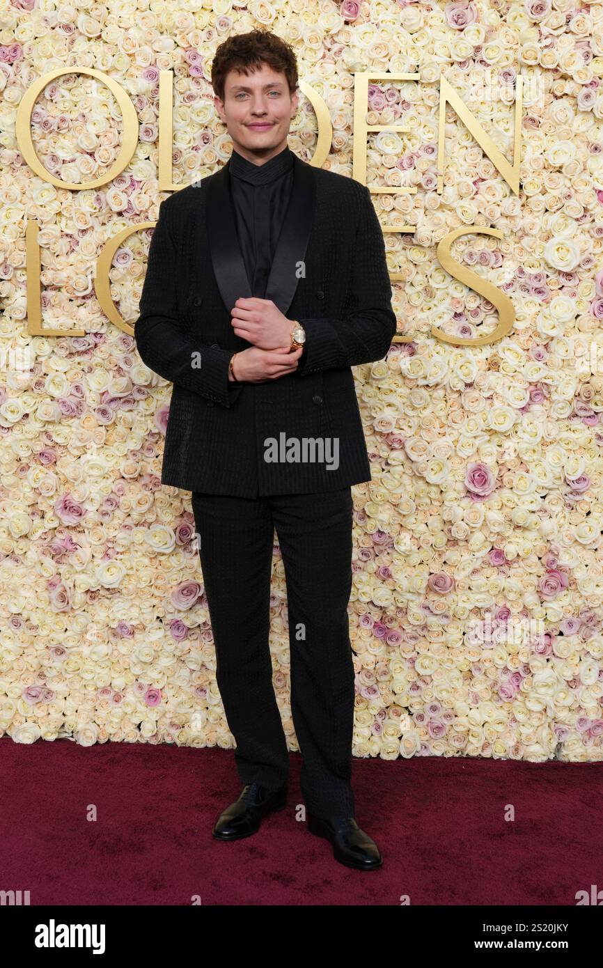 Matt Rife arrives at the 82nd Golden Globes on Sunday, Jan. 5, 2025, at ...