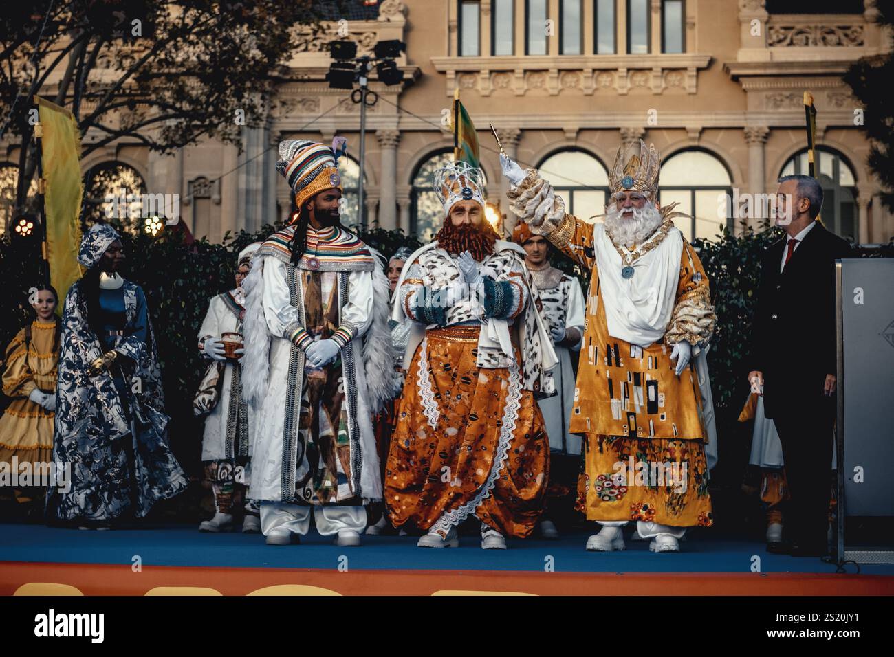 Barcelona, Spain. 5th Jan, 2025. The Magi Kings, Melchior, Gaspar and ...