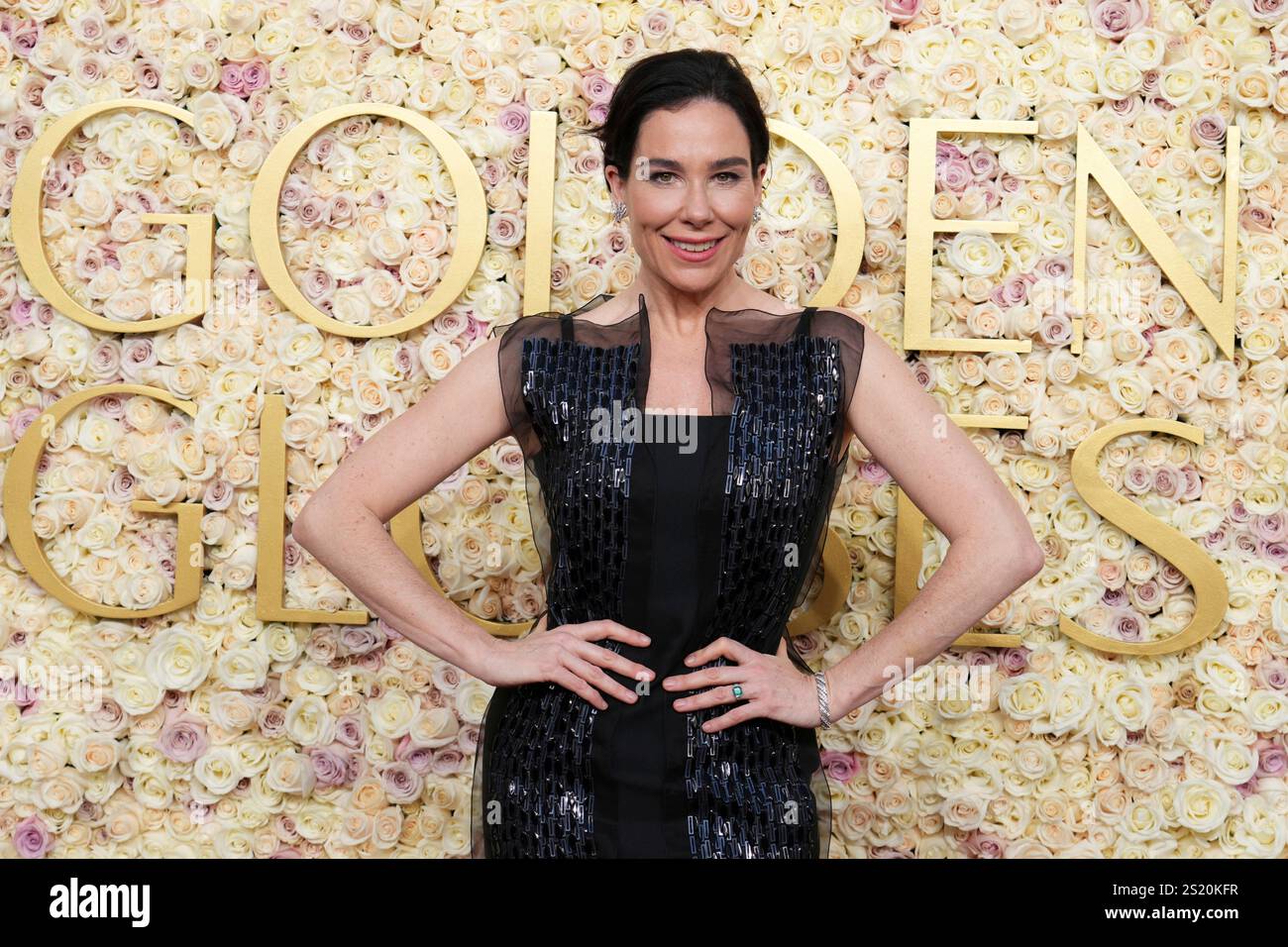 Halina Reijn arrives at the 82nd Golden Globes on Sunday, Jan. 5, 2025 ...