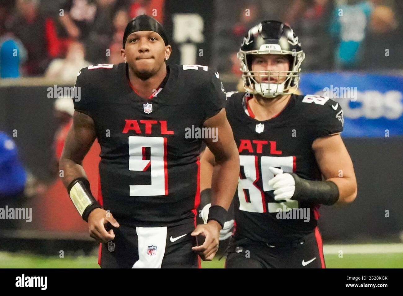 Atlanta, Georgia, USA. 5th Jan, 2025. Atlanta Falcons quarterback ...